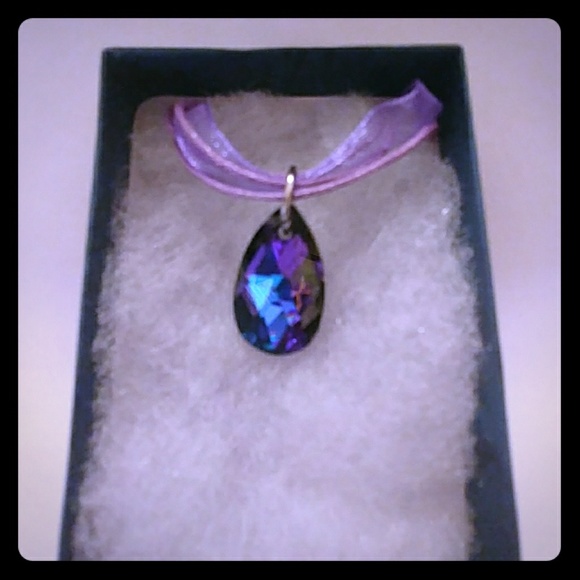 Jewelry | Majestic Purple Crystal Teardrop Necklace | Poshmark